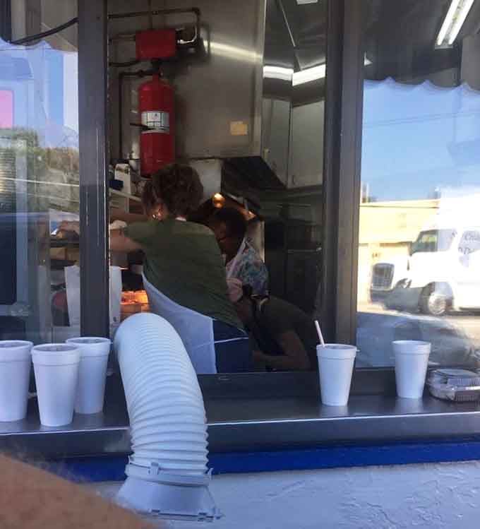 The drive-thru window serves folks who can't wait to get their biscuit fix, and honestly, who can blame them?