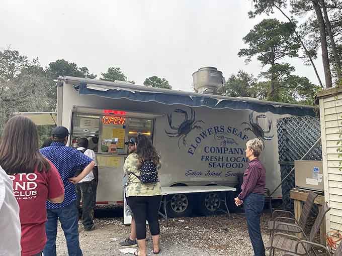 When people line up at a food trailer this eagerly, you know something special is happening inside that kitchen.