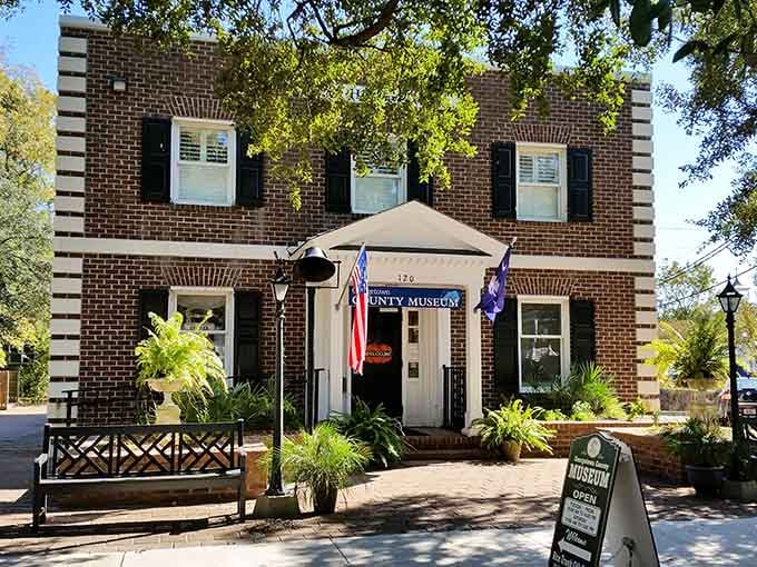 Georgetown County Museum's brick facade houses stories spanning from prehistoric times to the present day.