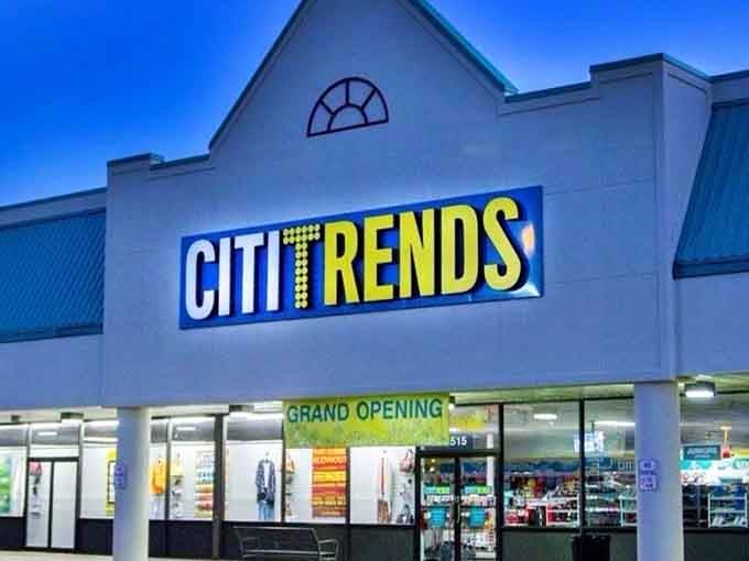 Citi Trends: because even small-town Alabama deserves fashion options that won't require a second mortgage payment.