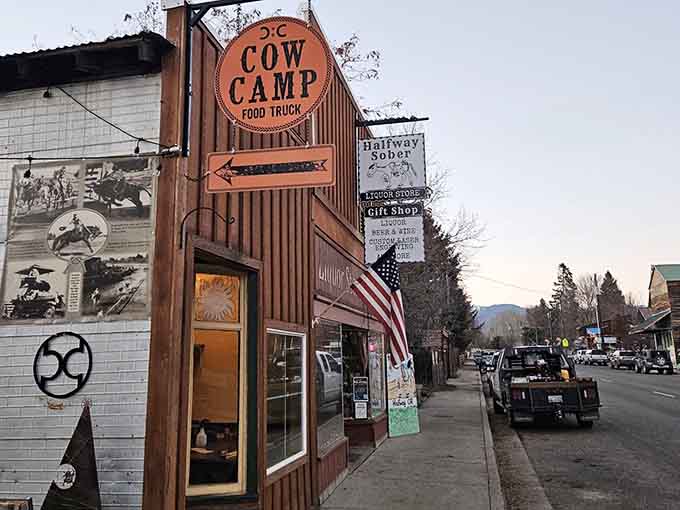 Cow Camp Food Truck brings casual dining to Main Street with murals celebrating the ranching heritage still alive here.