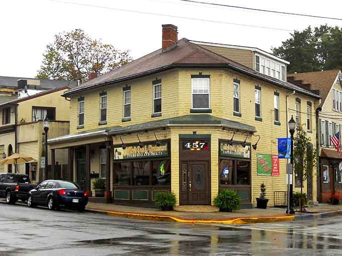 Coakley's Pub occupies a corner building where locals gather and visitors quickly feel like regulars.
