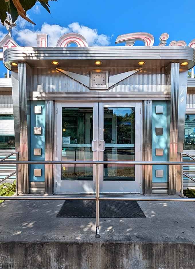 That entrance with its Art Deco styling makes you feel like you're about to discover something truly special.