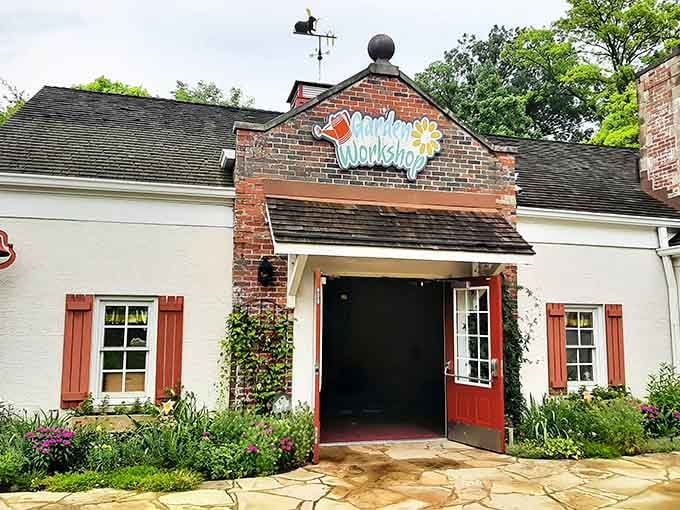The Garden Workshop building looks charming enough to make you consider taking up horticulture immediately.