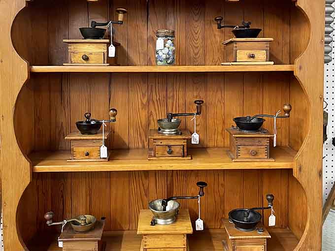 These hand-crank coffee grinders required actual effort for your morning cup, making today's pod machines seem almost embarrassingly easy.