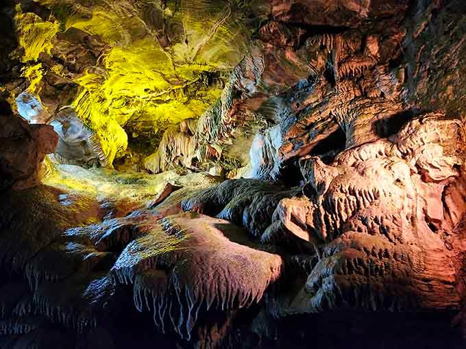 Stalactites and stalagmites creating natural sculptures that put most modern art museums to shame, no pretension required.