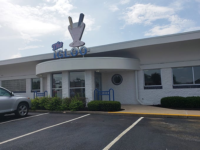 That rooftop custard cone sculpture announces your arrival at happiness headquarters better than any GPS ever could.