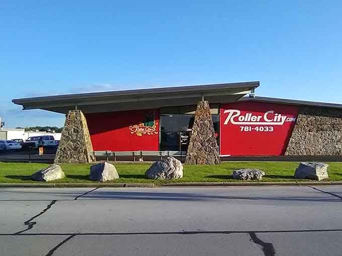 Roller City's retro design takes you back to when skating rinks were the coolest place in town.