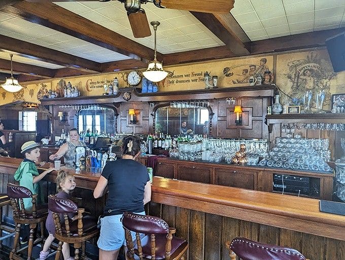 The bar at Kegel's Inn where German beers flow and Friday night traditions are born and maintained.