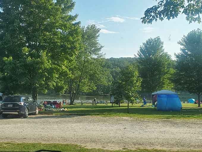 Ample parking under shade trees means your car stays cool while you enjoy the lake, solving problems before they start.