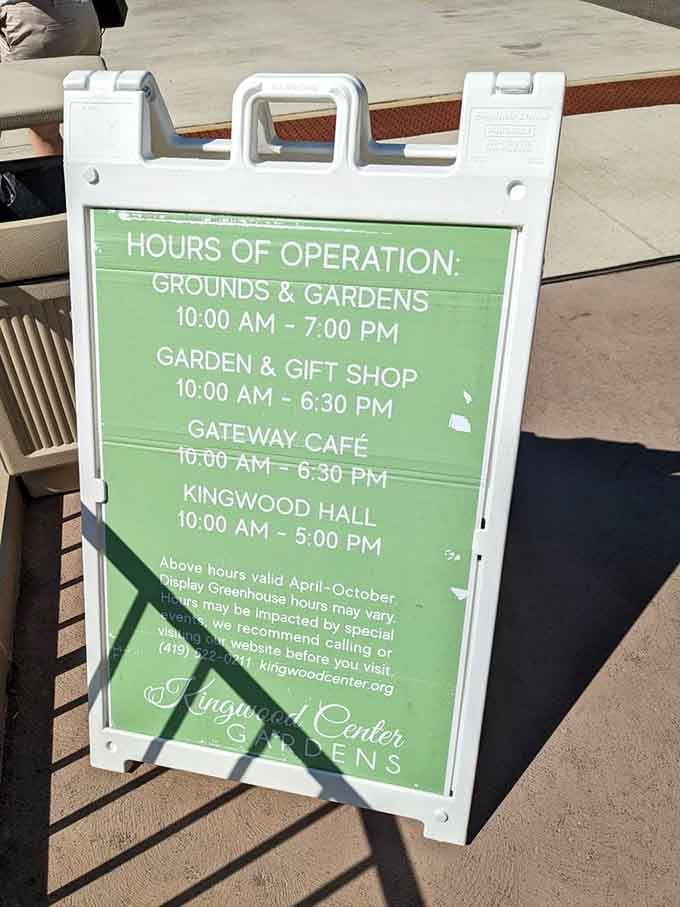 Check those hours before visiting, unless you enjoy the special disappointment of arriving at closed attractions on Sundays.