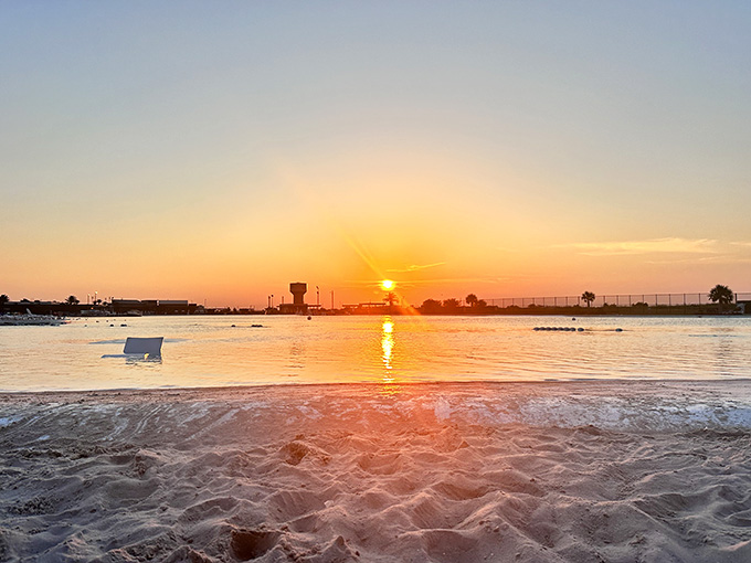 Sunset at the lagoon paints the sky in colors that make you want to cancel all your other plans forever.