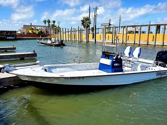 Your chariot awaits to transport you from landlubber life to your floating paradise on the lagoon.