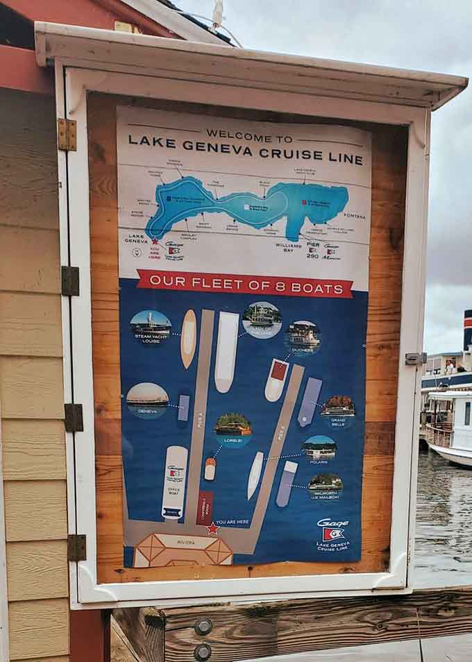 Eight beautiful boats make up the fleet, each one offering its own unique way to experience the lake