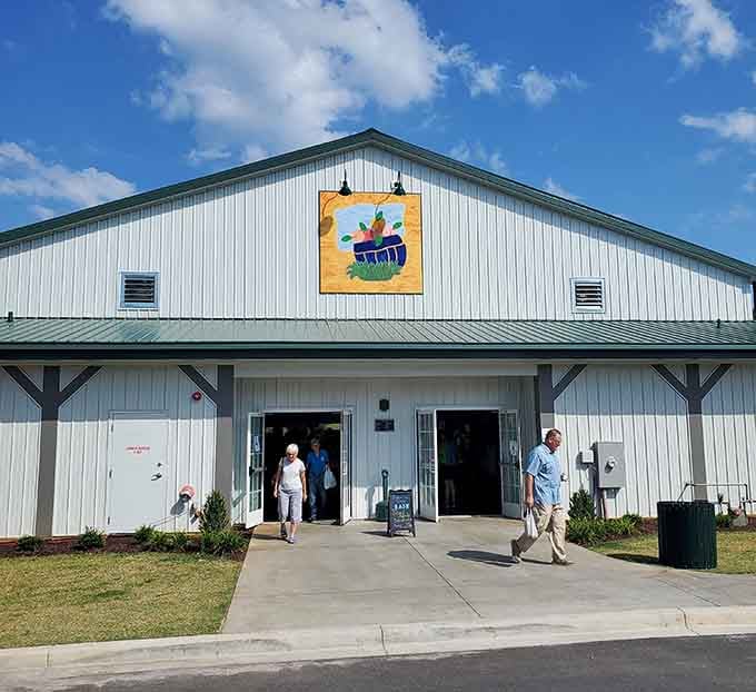 The Farmer's Market building waits patiently for weekends when local growers prove grocery stores aren't your only option.