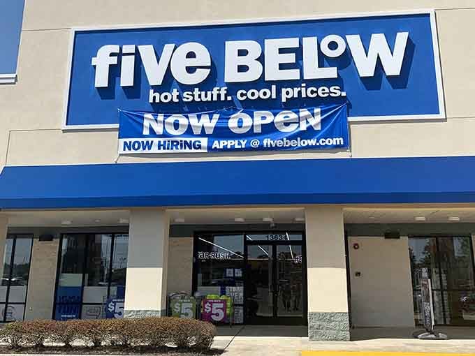 Five Below proves you can find bargains without driving to the nearest mega-city shopping district hours away.