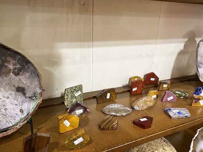 The gift shop's polished stones and minerals let you take home a little geological treasure without disturbing the actual caverns themselves.
