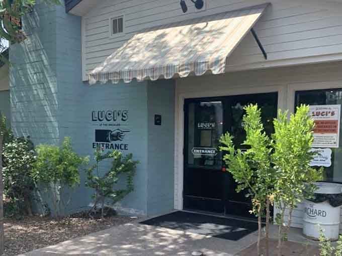 The entrance welcomes you like an old friend's house, assuming your friend serves exceptional breakfast food daily.