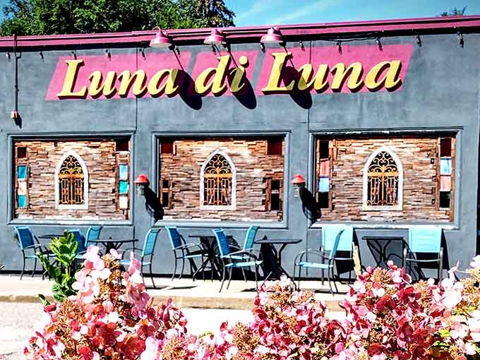 The cheerful exterior welcomes you with outdoor seating for those perfect Minnesota evenings when pasta tastes even better outside.