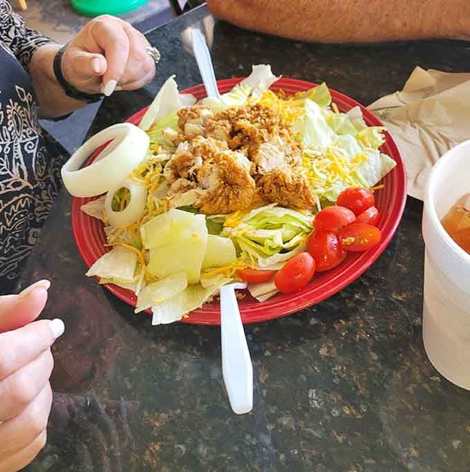 Fresh salads prove this country store takes all its food seriously, even the healthy stuff gets star treatment.