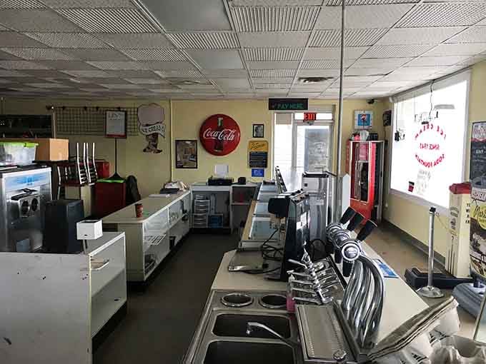 Behind the scenes, the magic happens where scoops are crafted and dreams are made one cone at a time.