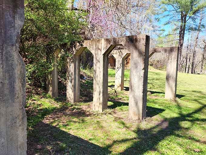 These weathered arches frame the landscape like nature's own Instagram filter, except this one's actually worth seeing.
