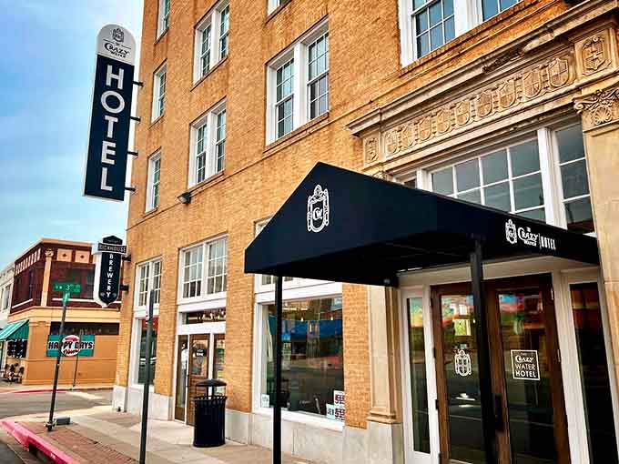 The Crazy Water Hotel stands as a restored reminder of when Mineral Wells was the place to be seen.