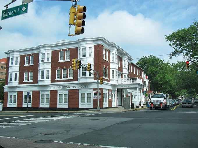 The Washington House has witnessed centuries of history, standing firm while the world changed around its sturdy walls.