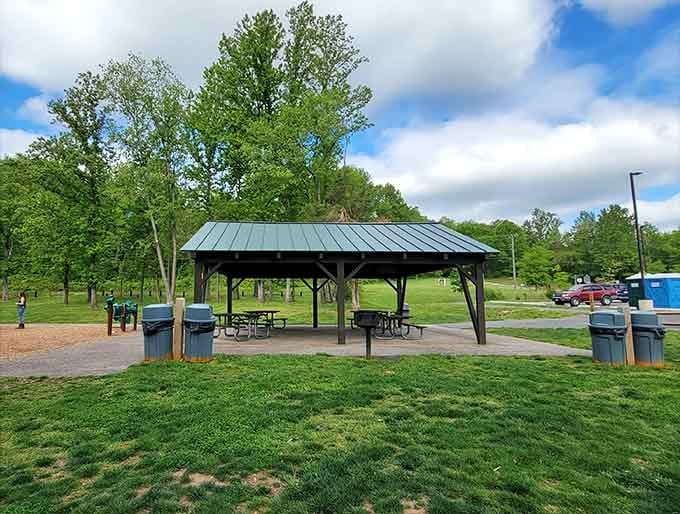 Covered picnic areas mean your lunch plans aren't ruined by unpredictable Virginia weather patterns anymore.