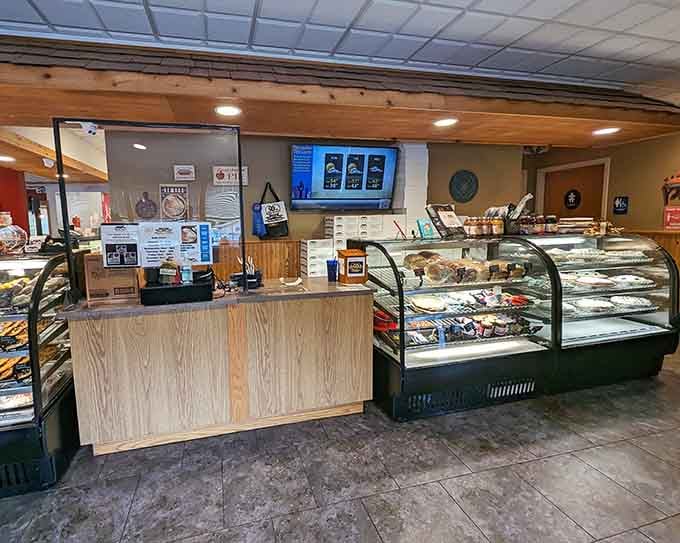 The bakery counter and pie display cases: ground zero for some seriously difficult life decisions.