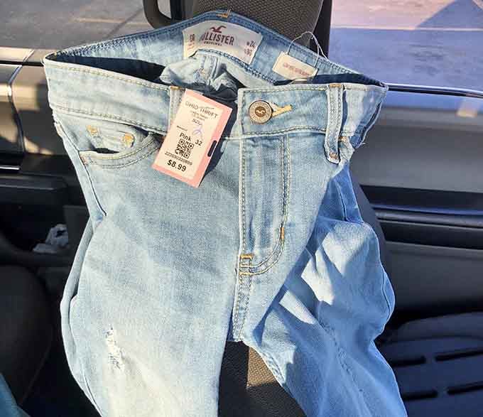 Denim that's broken in just right, saving you the awkward stiff phase new jeans always put you through.