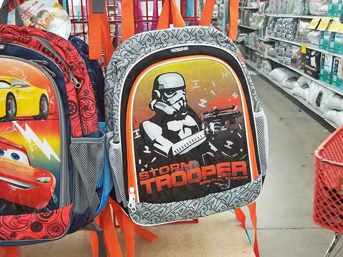Kids' backpacks featuring beloved characters make back-to-school shopping less painful for parents and their checking accounts.