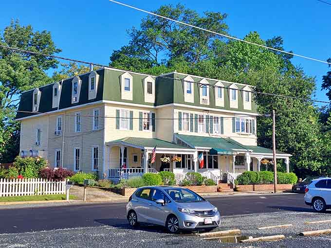 The Oxford Inn's classic Eastern Shore architecture welcomes guests like it has for generations of travelers seeking coastal tranquility.