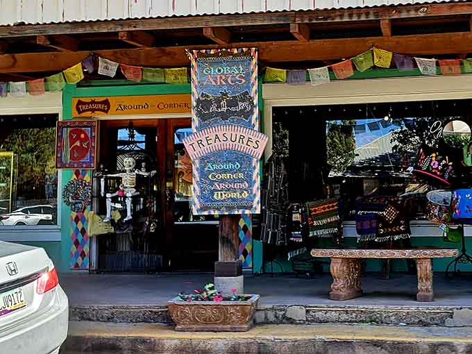 Colorful storefronts and eclectic offerings prove that art thrives in unexpected places, especially where creativity meets community spirit.