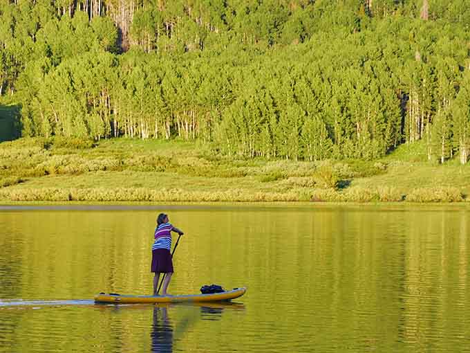 Stand-up paddleboarding: the sport that makes you look graceful until you actually try standing up on the board.