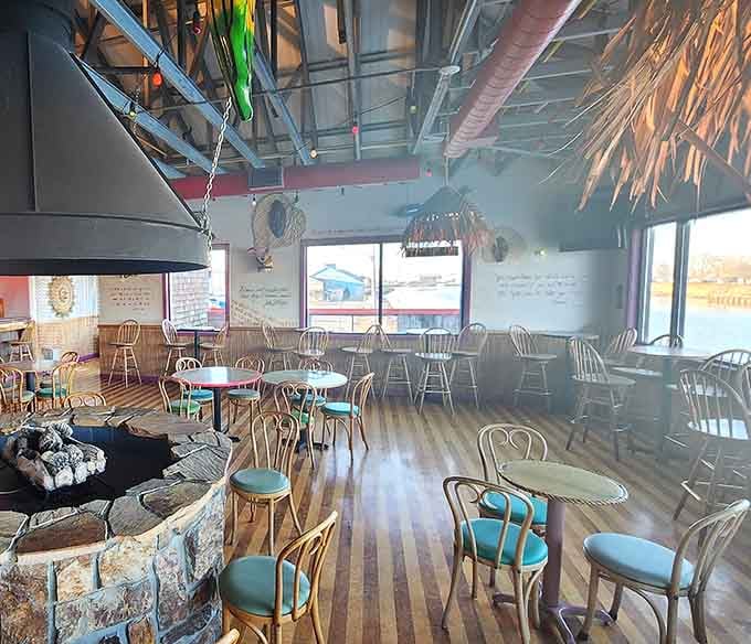 A dining space so cheerful, even your salad might crack a smile before you eat it.