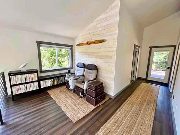 A cozy reading nook where you can finally tackle that book you've been meaning to read since 2019.