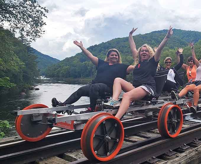 Pure joy needs no explanation when you're surrounded by mountains, friends, and an experience you'll be talking about for years.