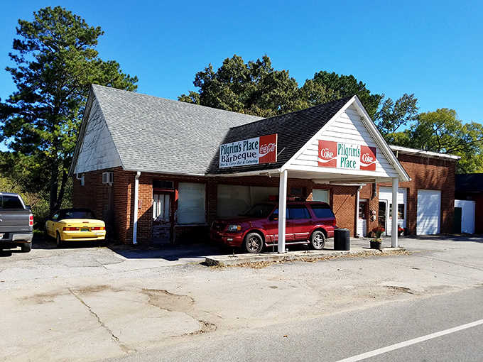 Pilgrim's Place looks like the kind of local spot where regulars have their own unofficial assigned seats.