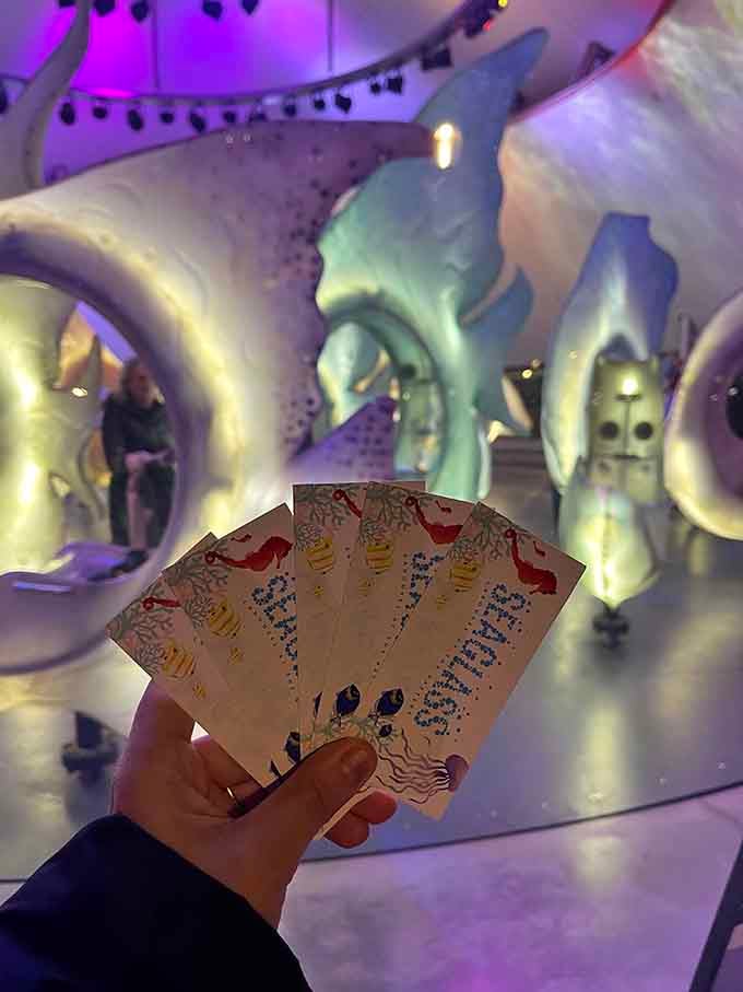 Those tickets in your hand are passports to joy, granting access to New York's most enchanting underwater voyage.