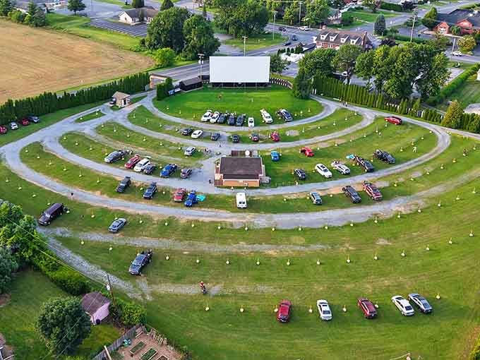 From above, the circular layout reveals the genius design that's been bringing communities together for generations.