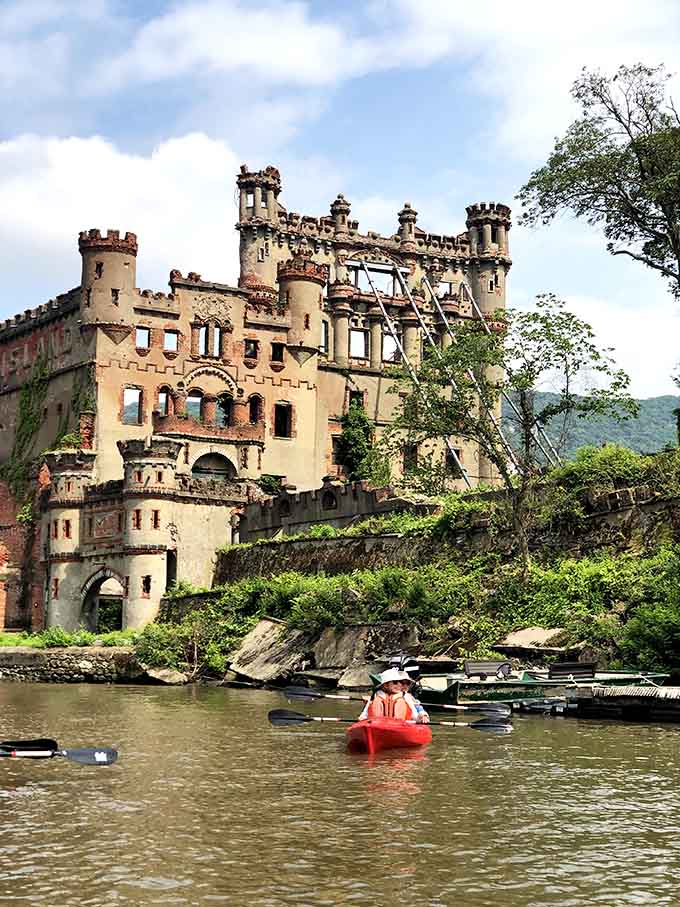 Getting this close to Bannerman Castle from your kayak feels like you've unlocked a secret level in real life.