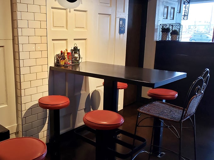Seats for diners who want to enjoy their pierogies without the awkward table-for-one moment.
