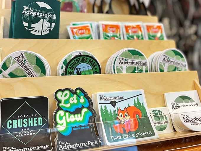 Take home a piece of the adventure with merchandise that proves you conquered the glowing forest and lived.
