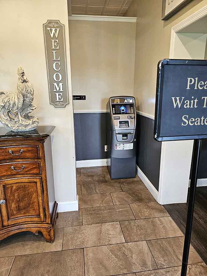 Even the ATM knows you might need extra cash after tasting everything and wanting to come back tomorrow.