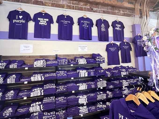 These witty t-shirts speak truth, because real cooks absolutely wear purple and look fantastic doing it.