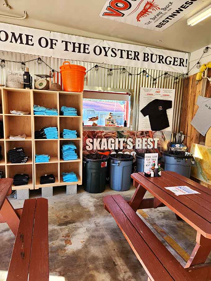 "Home of the Oyster Burger" isn't just a sign, it's a declaration of delicious intent and pride.