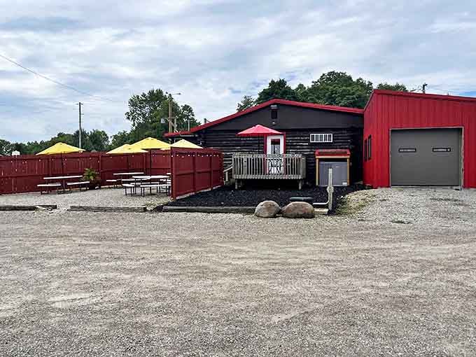 Outdoor seating for those perfect Ohio days when barbecue tastes even better under the open sky.