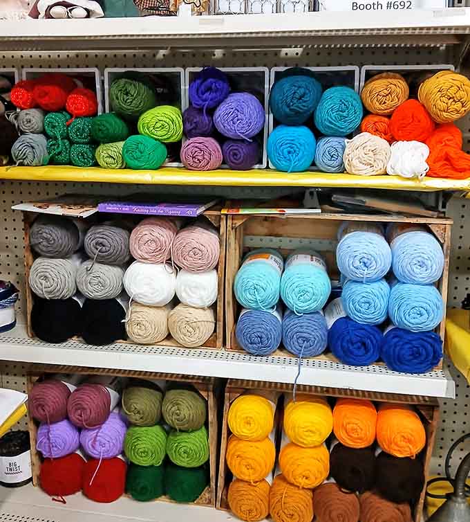 Yarn rolled and ready for crafters who still believe in making things with their actual hands.