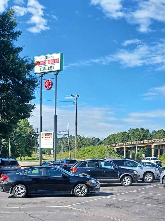 A packed parking lot on any given day tells you everything you need to know about this restaurant's local reputation.
